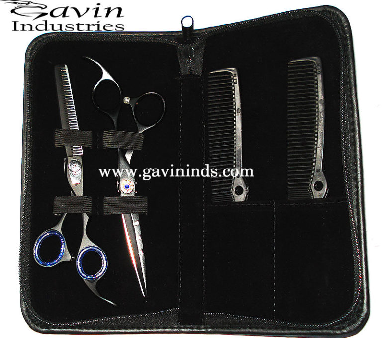 Razor Trimmer and Scissors Set with Combs - Gavin Industries